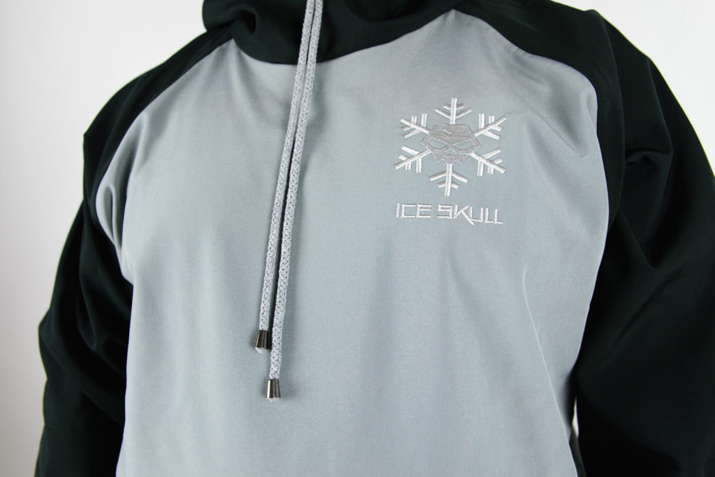 IceSkull Ezy Rider Snowboard Softshell Technical Hoodie Gray & Black